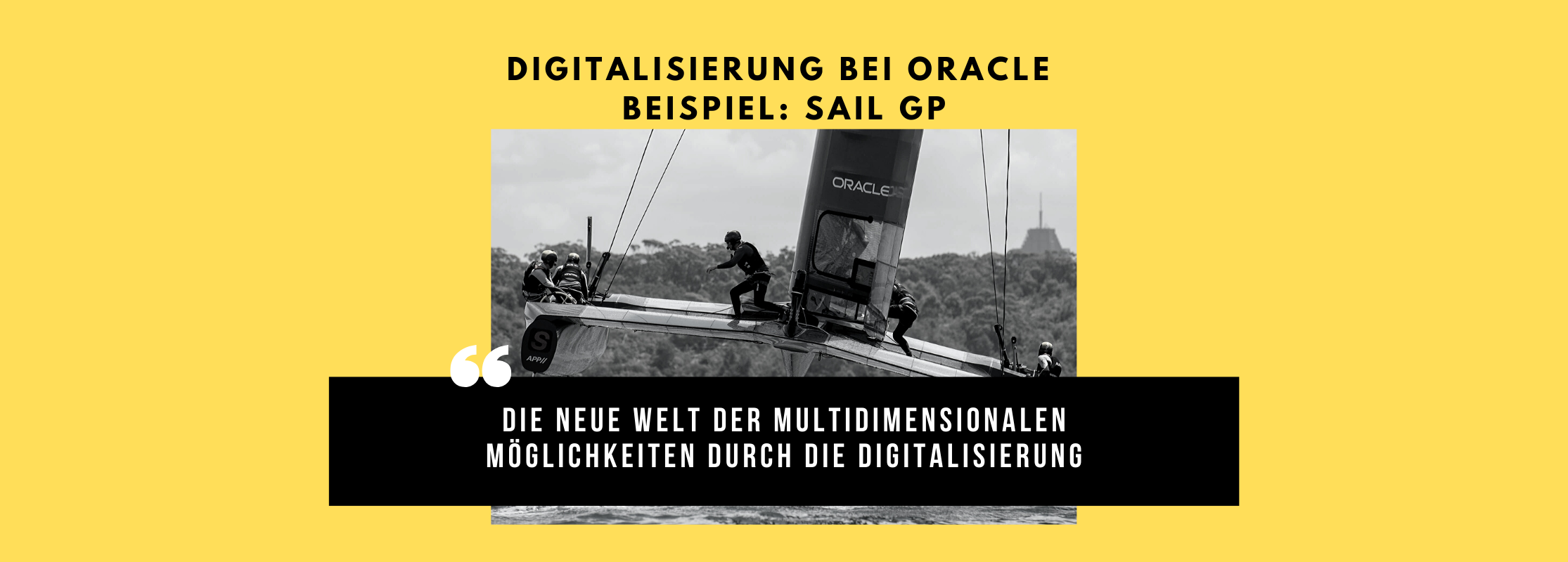 Digitalisierung bei Oracle, die SAIL GP